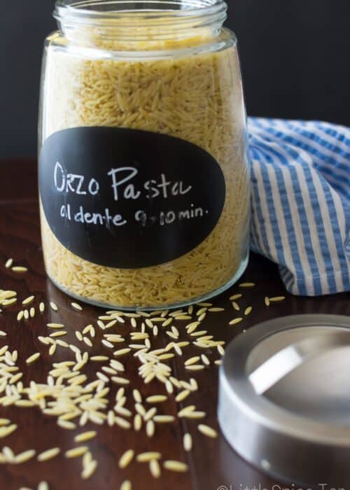 Greek Orzo Pasta Salad With Chicken - Little Spice Jar