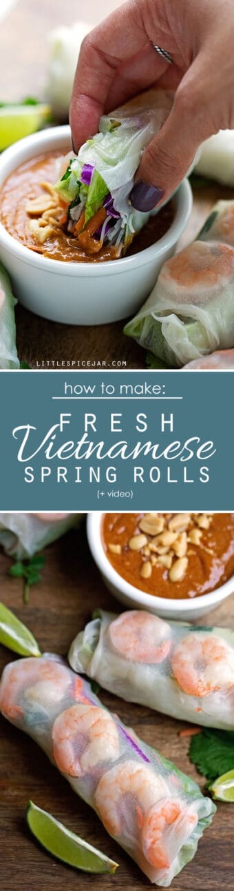 Vietnamese Fresh Spring Rolls (+Video) Recipe | Little Spice Jar