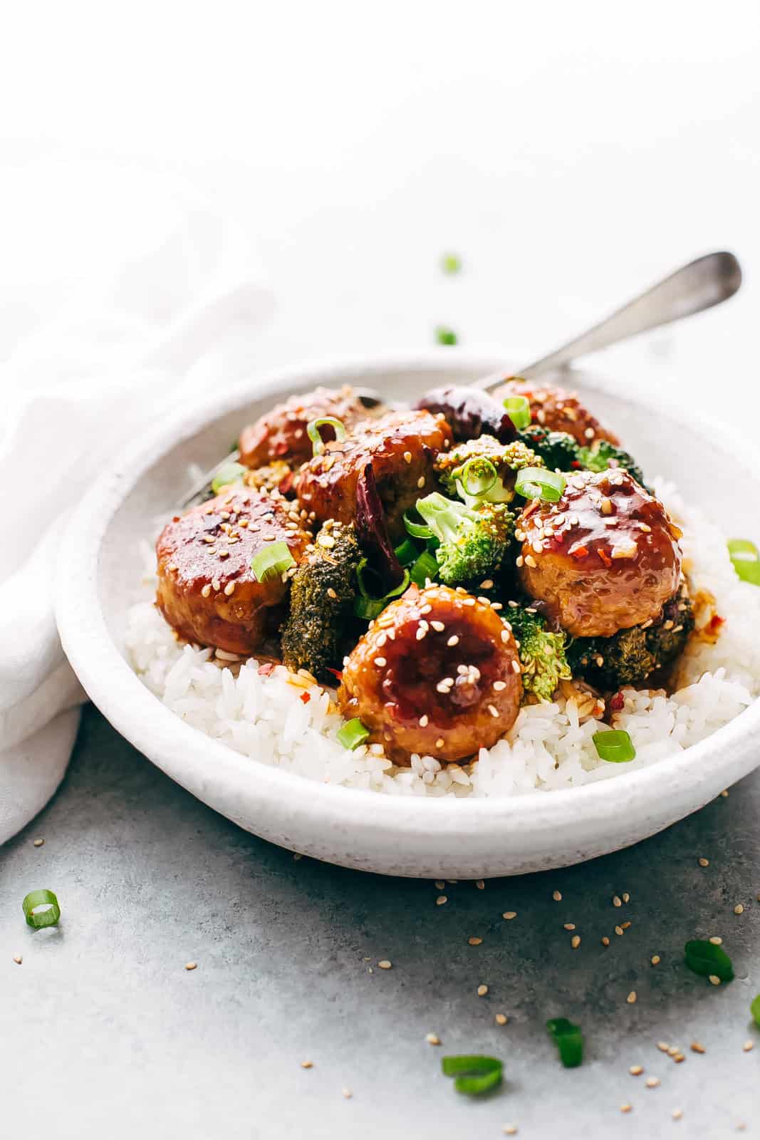 General Tso's Chicken Meatballs Recipe | Little Spice Jar