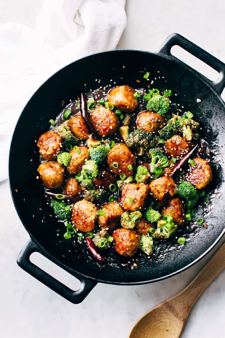 General Tso's Chicken Meatballs Recipe | Little Spice Jar