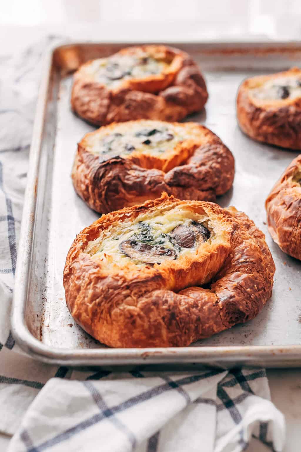 Baked Breakfast Croissant Boats Recipe - Little Spice Jar