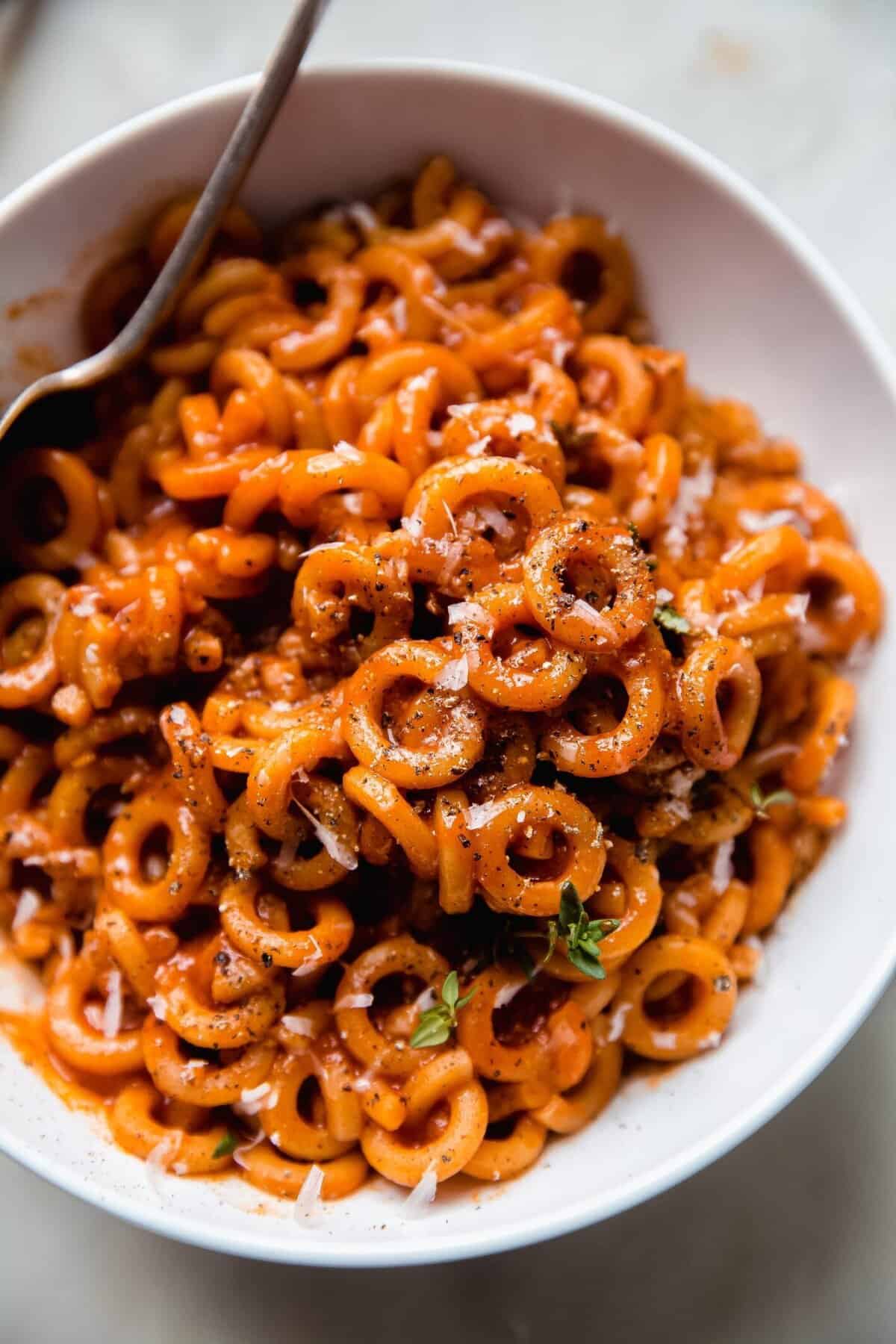 Simple, Cozy Homemade SpaghettiOs Recipe | Little Spice Jar