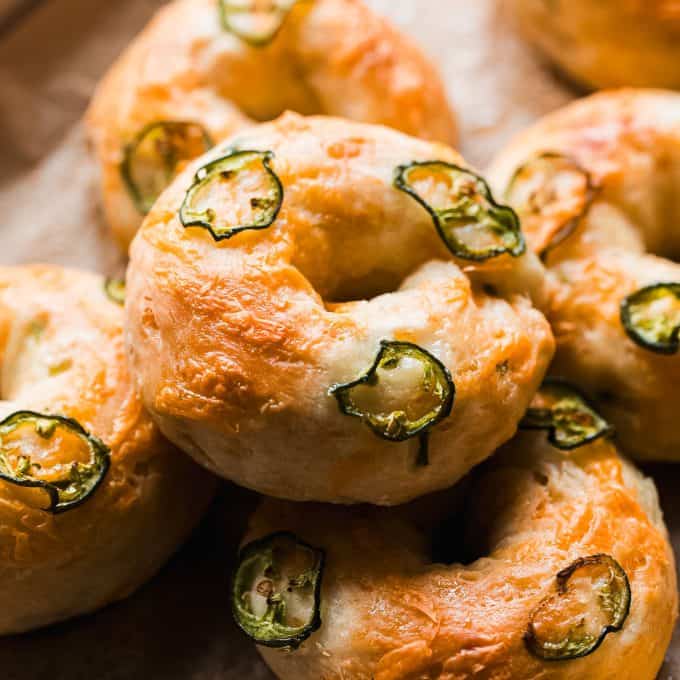 Protein Jalapeño Bagels with Cheddar Cheese Recipe | Little Spice Jar