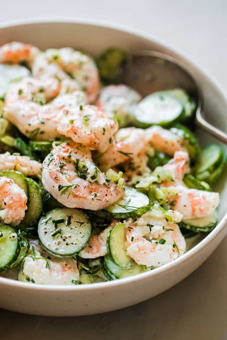Cucumber and Shrimp Salad Recipe | Little Spice Jar