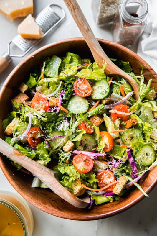 Everyday House Salad Recipe | - Little Spice Jar