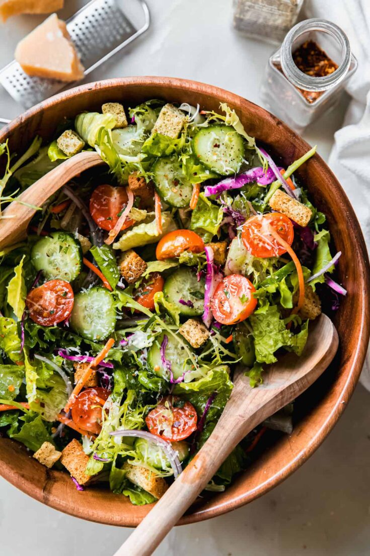 Everyday House Salad Recipe | - Little Spice Jar