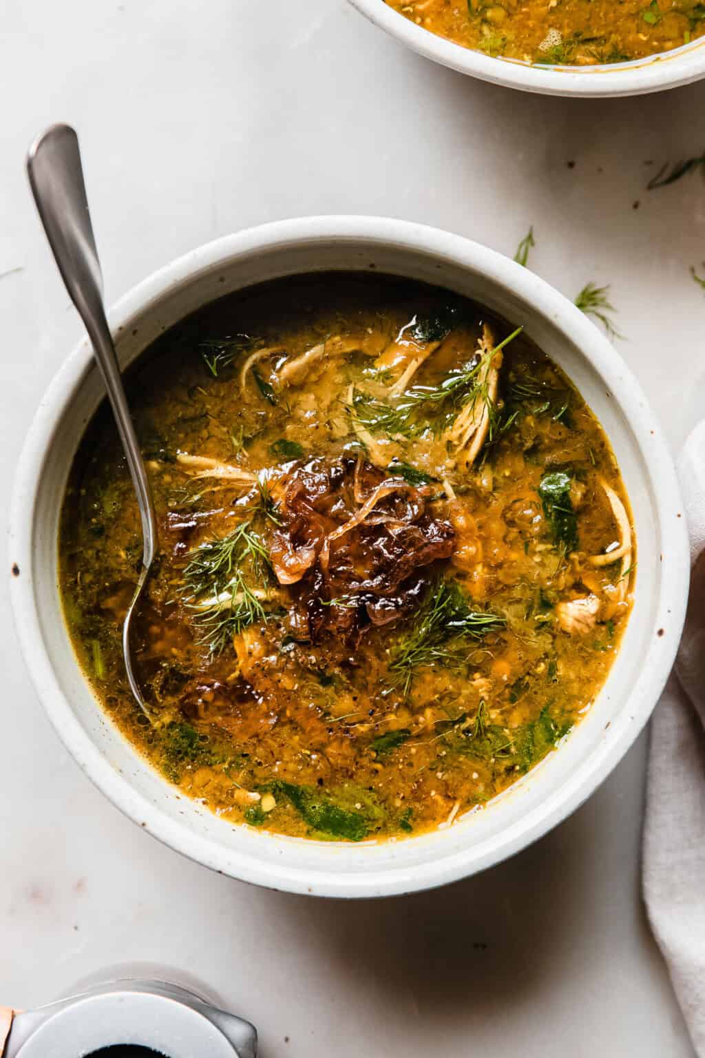 Golden Chicken and Lentil Soup Recipe | Little Spice Jar